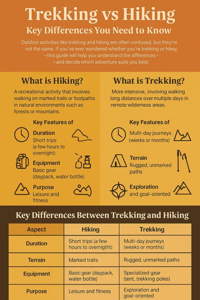 Trekking vs Hiking: Key Differences You Need to Know