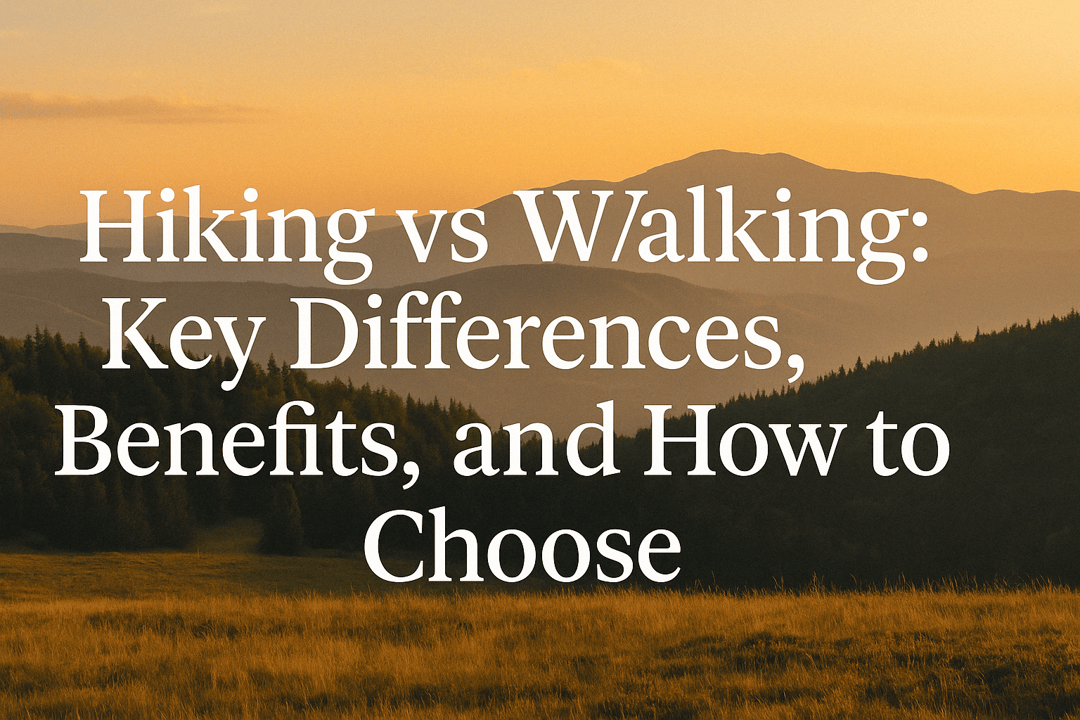 Hiking vs Walking: Key Differences, Benefits, and How to Choose
