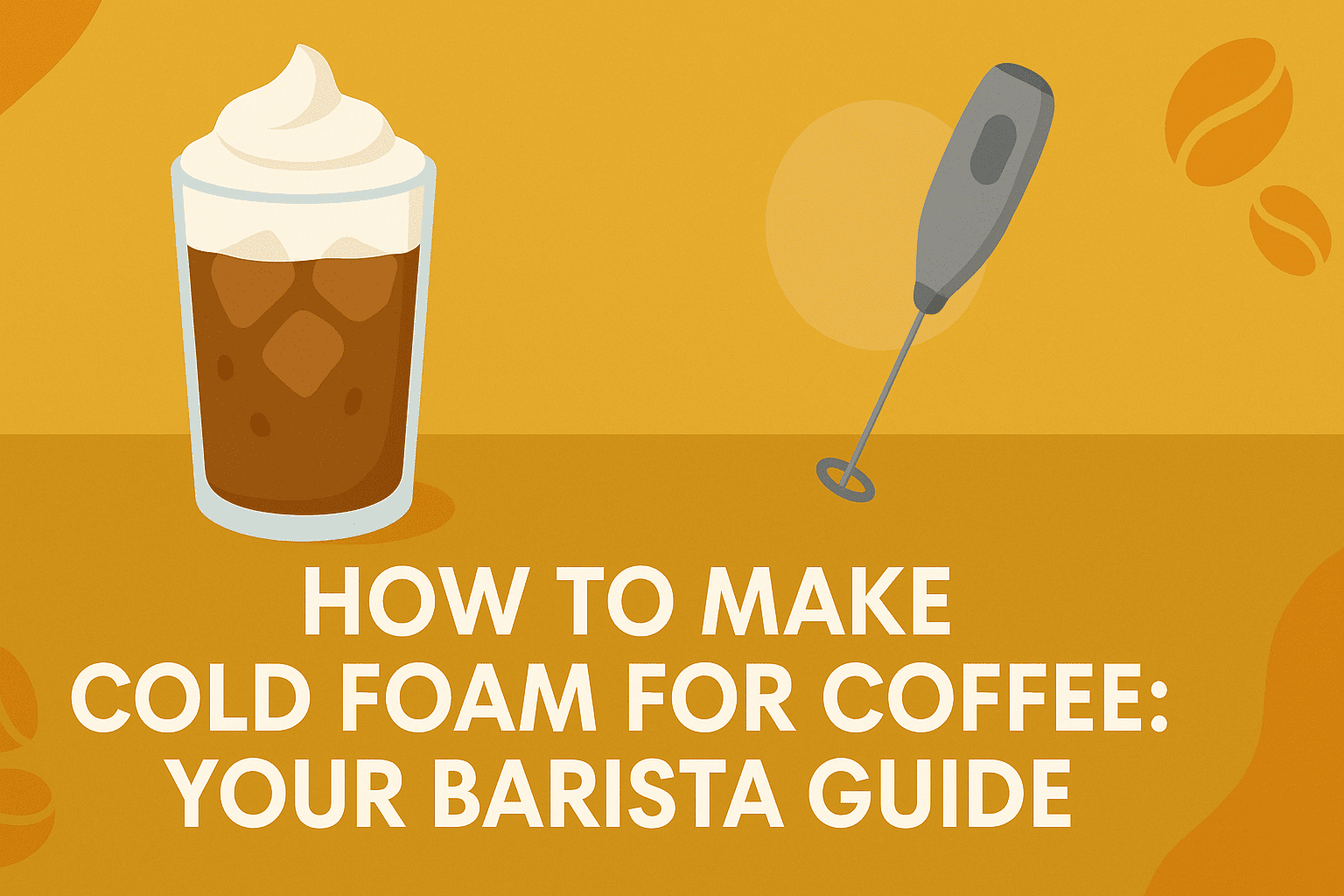 How to Make Cold Foam for Coffee at Home Like a Barista