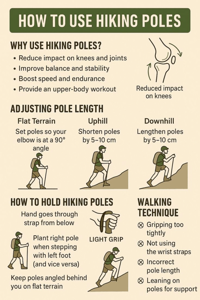 How to Use Hiking Poles: Technique, Tips & Common Mistakes