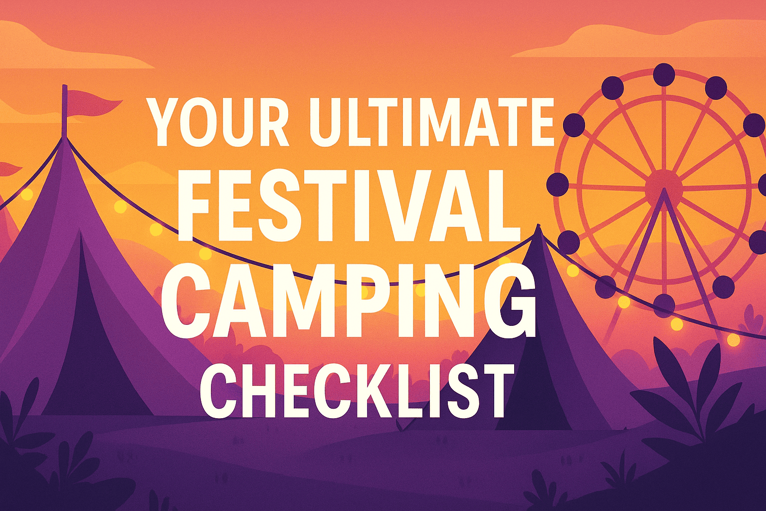 Your Ultimate Festival Camping Checklist | RichardsDiary